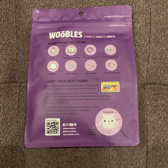 Other | The Woobles Amigurumi Andy The Owl Crochet Kit | Poshmark